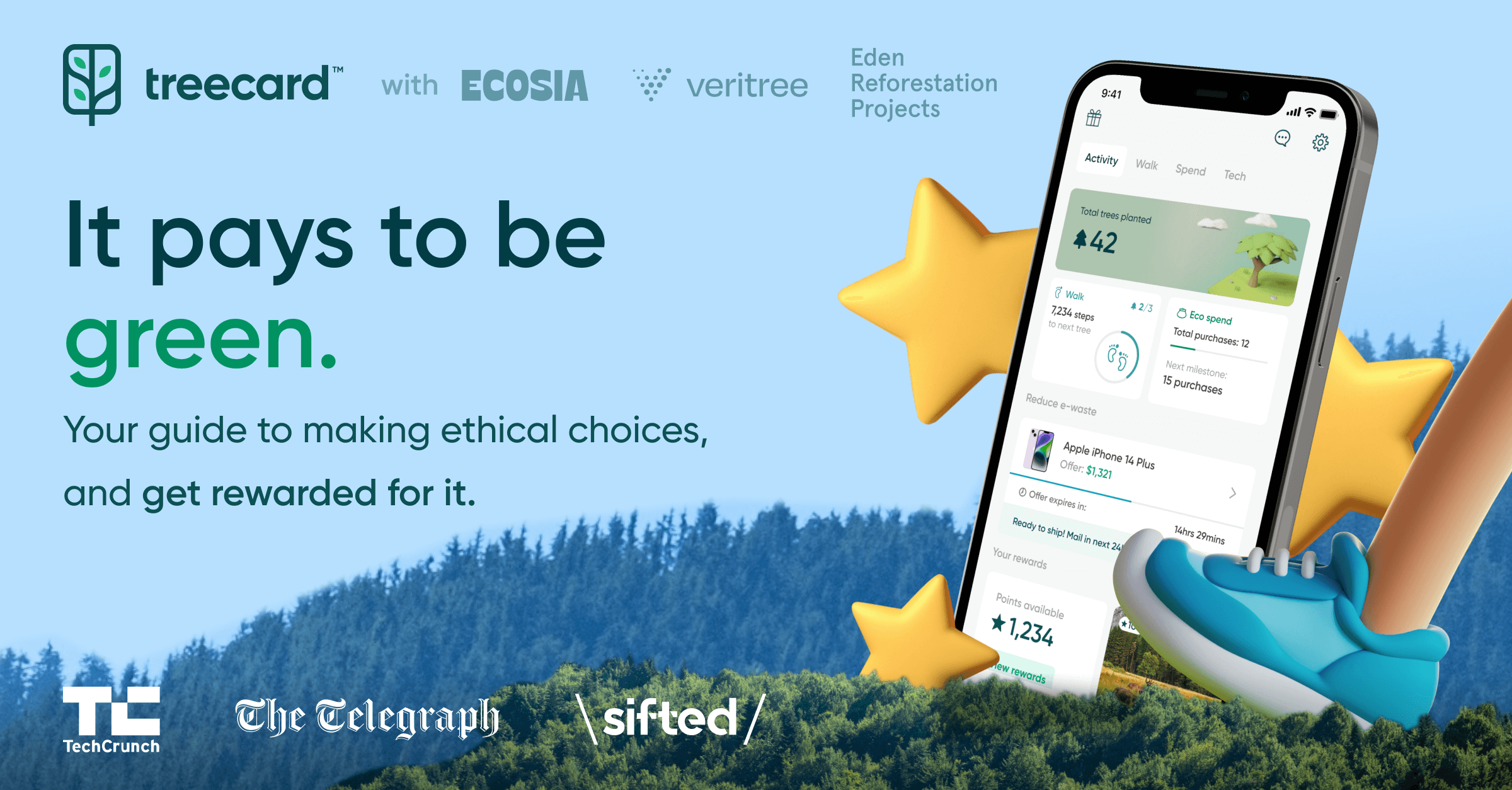 Treecard - Sustainable living, made simple.